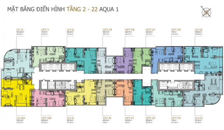 Layout mặt bằng Vinhomes Golden River chi tiết 12/2025 - Tường Phát Land