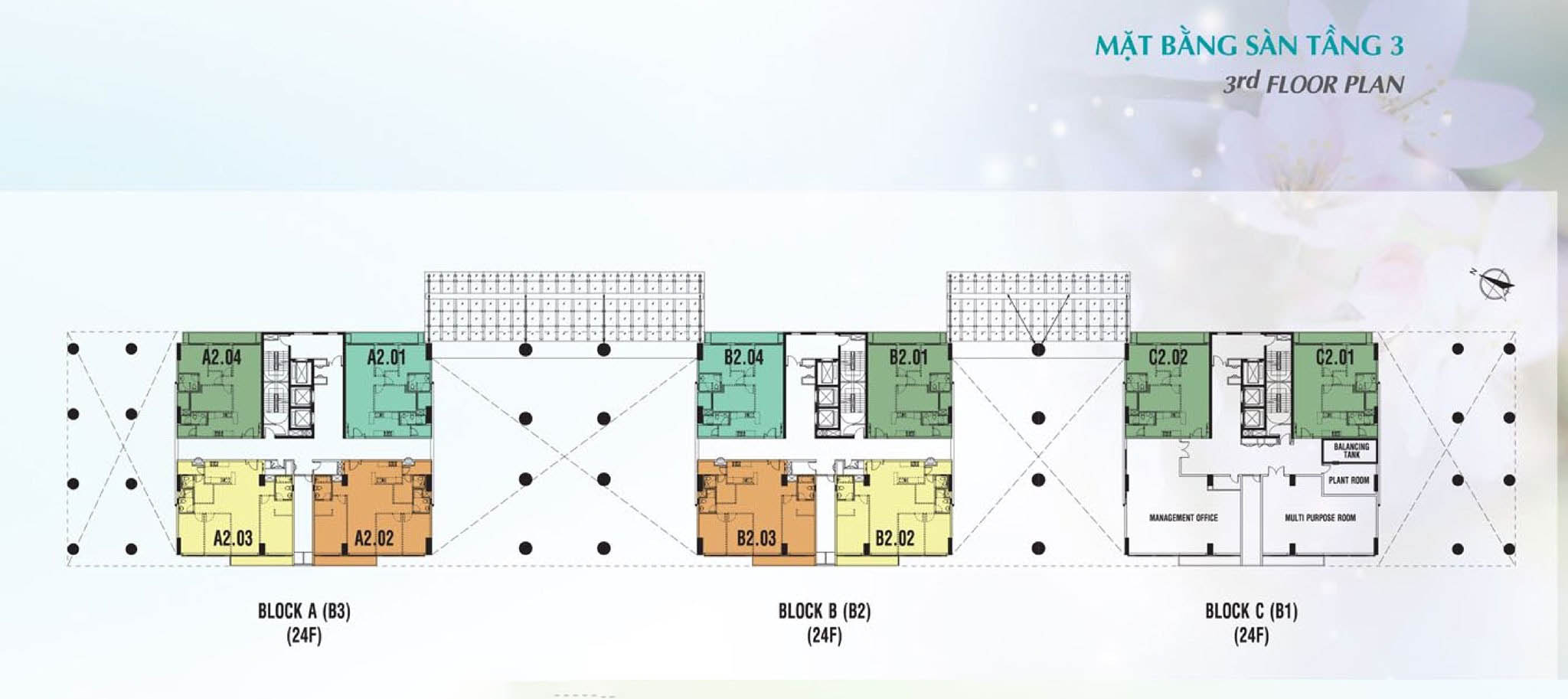 Mặt bằng layout căn hộ Scenic Valley Phú Mỹ Hưng - Tường Phát Land